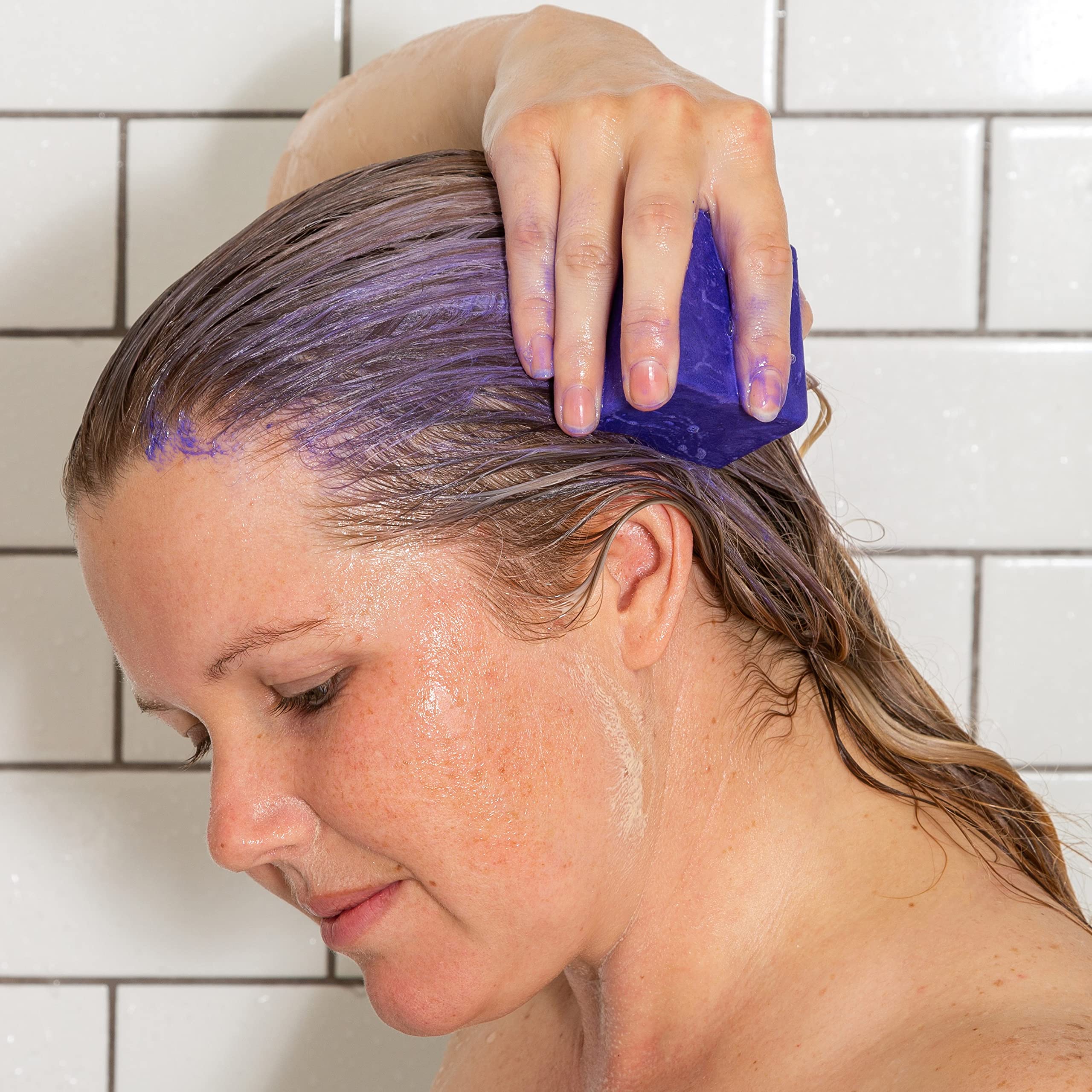 Ethique Tone It Down Brightening Purple Gift Pack for Blonde and Silver Hair - Shampoo & Conditioner Bundle - Sulfate-Free, Plastic-Free, Vegan, Cruelty-Free, Eco-Friendly (Pack of 1)