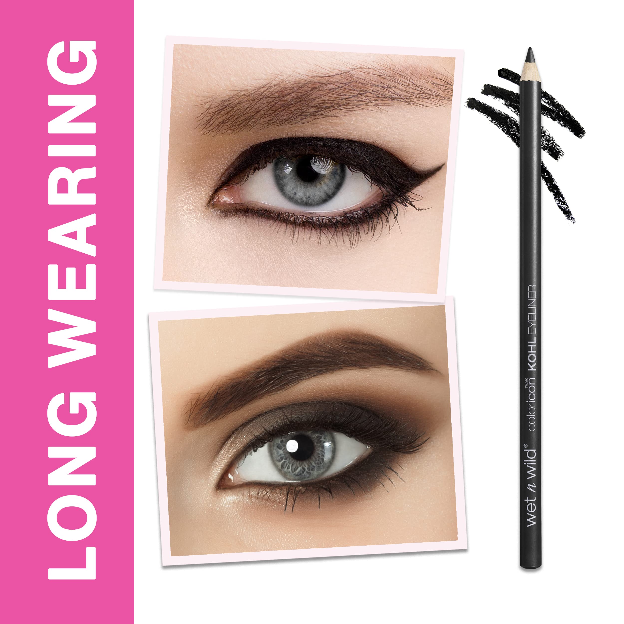 wet n wild Color Icon Kohl Eyeliner Pencil, Rich Hyper-Pigmented Color, Smooth Creamy Application, Long-Wearing Matte Finish Versatility, Cruelty-Free & Vegan - Neutral Calling Your Buff!