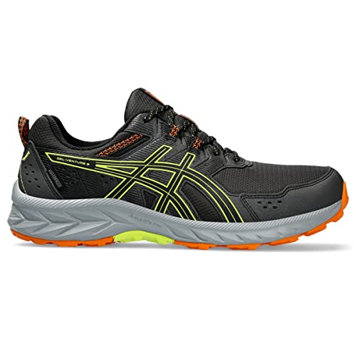 ASICS Men's GEL-VENTURE 9 WATERPROOF Running Shoes, 11.5, GRAPHITE GREY/NEON LIME