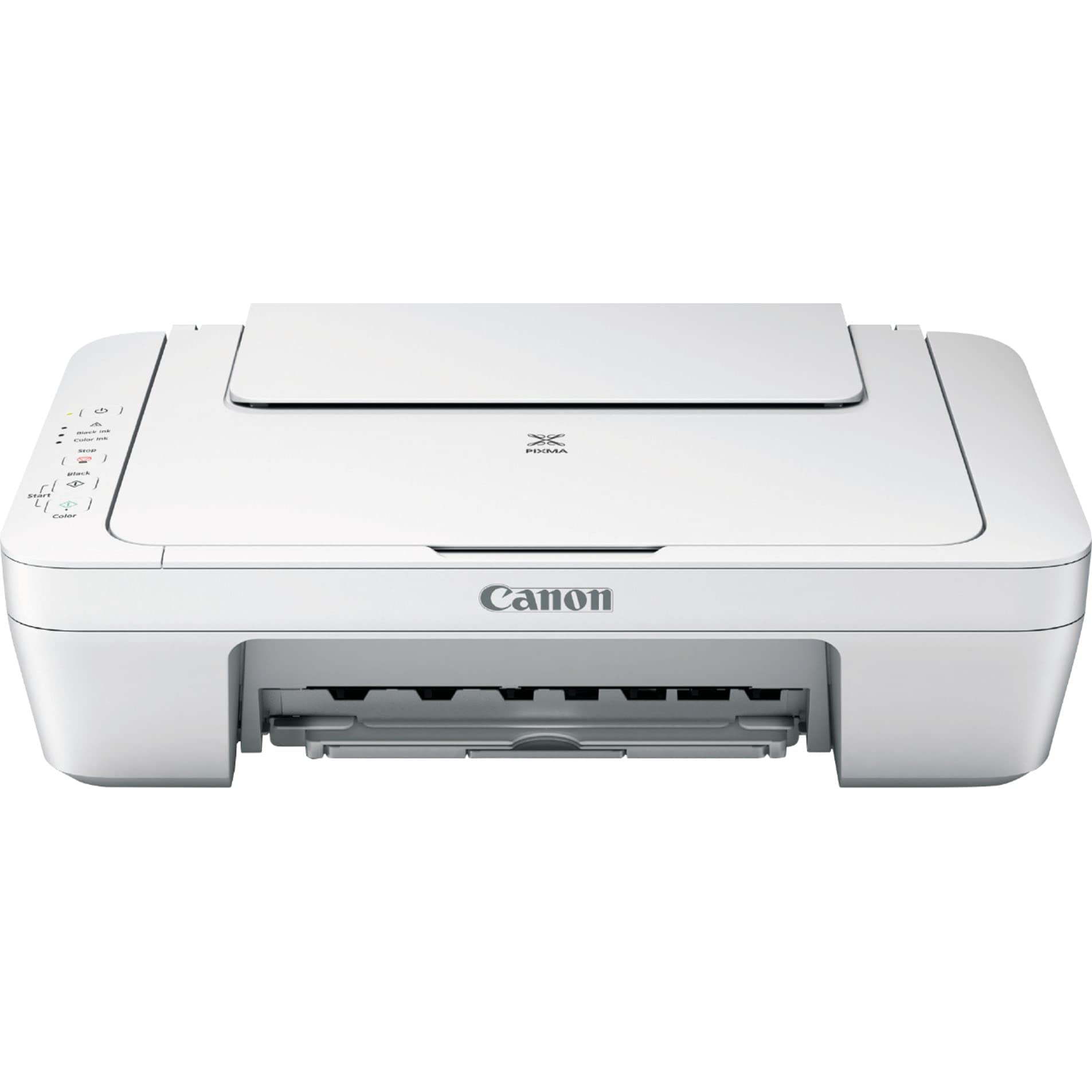 Canon PIXMA MG Series All-in-One Hi-Speed USB Color Inkjet Printer - 3-in-1 Print, Scan, and Copy for Home Business Office, Up to 4800 x 600 Resolution, Auto Scan Mode, White (Renewed)
