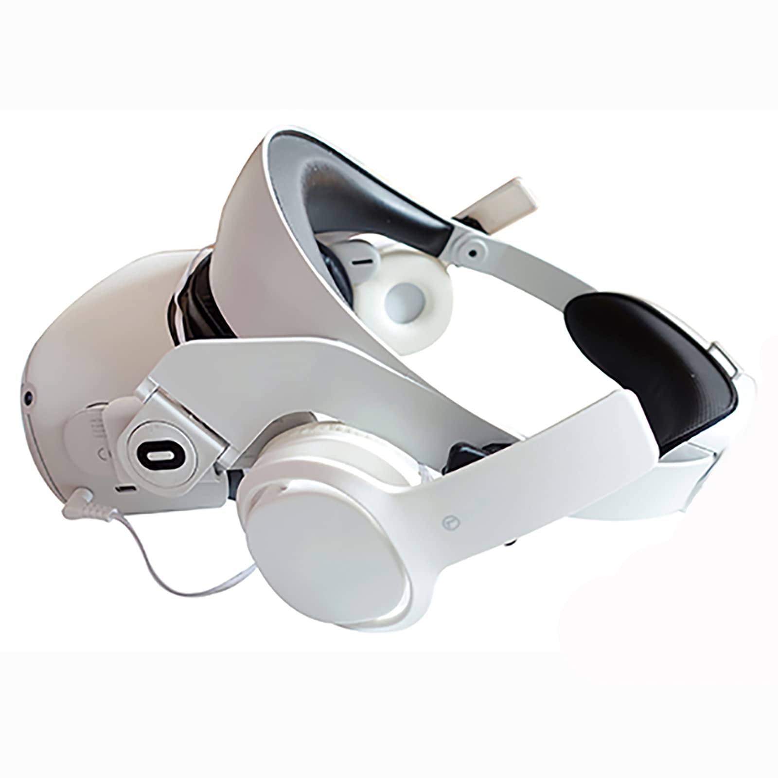 HUAYUWA Virtual Reality Relieve Pressure Head Strap with Headphones Headset Fit for Oculus Quest 2 VR Glasses Accessories
