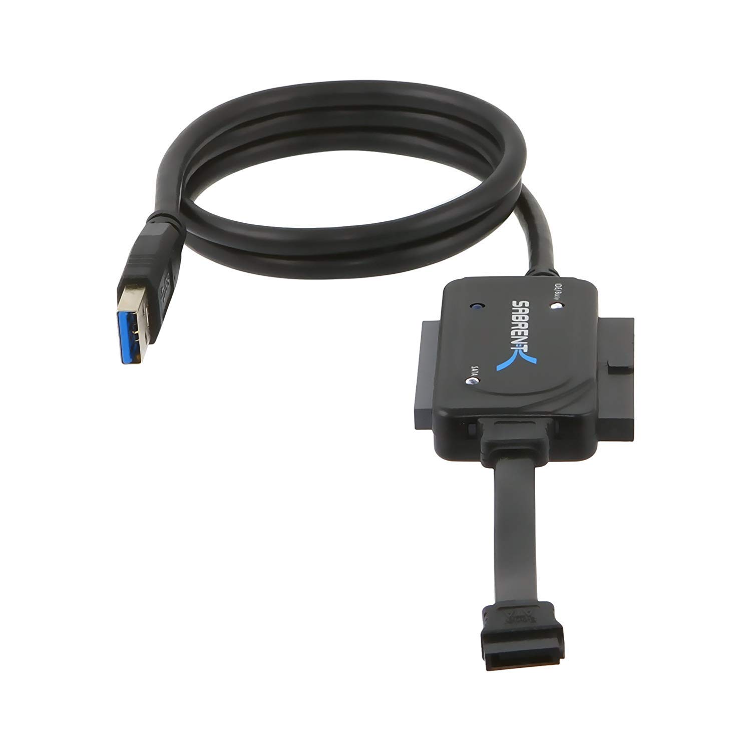 SABRENT USB 3.0 TO SATA/IDE 2.5/3.5/5.25-INCH Hard Drive Converter With Power Supply & LED Activity Lights (USB-DSC8)