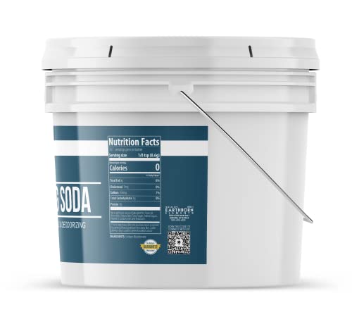 Earthborn Elements Borax Powder, Washing Soda, Baking Soda Bundle (1 Gallon ea.) Multipurpose for cleaning & laundry, Resealable Bucket