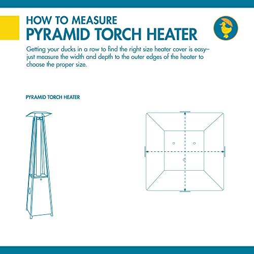 Duck Covers Ultimate Waterproof Patio Pyramid Torch Heater Cover, 20 Inch