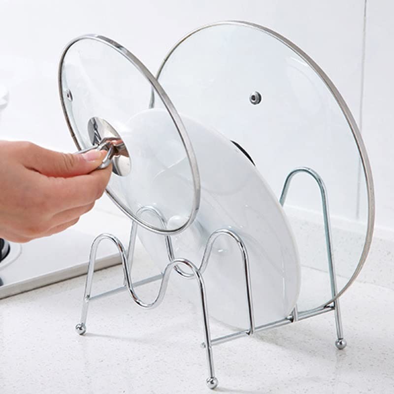 BONOOL Pan Pot Lid Plates Kitchen Sink Countertop Holder Dish Rack Bowl Storage Shelf Drying Stand Draining for Home
