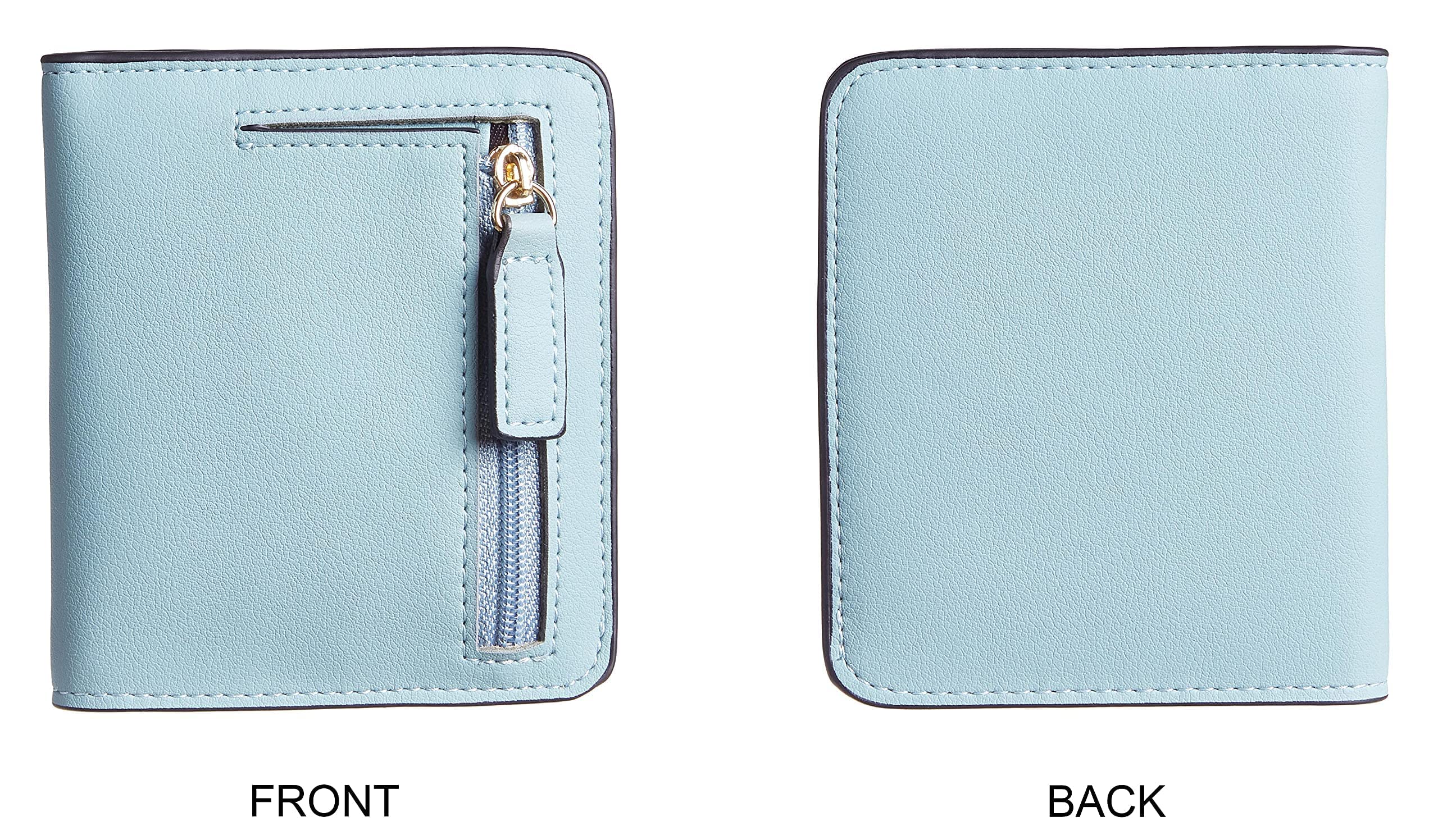 Gostwo Womens Rfid Blocking Small Compact Bifold Luxury Genuine Leather Pocket Wallet Ladies Mini Purse with ID Window