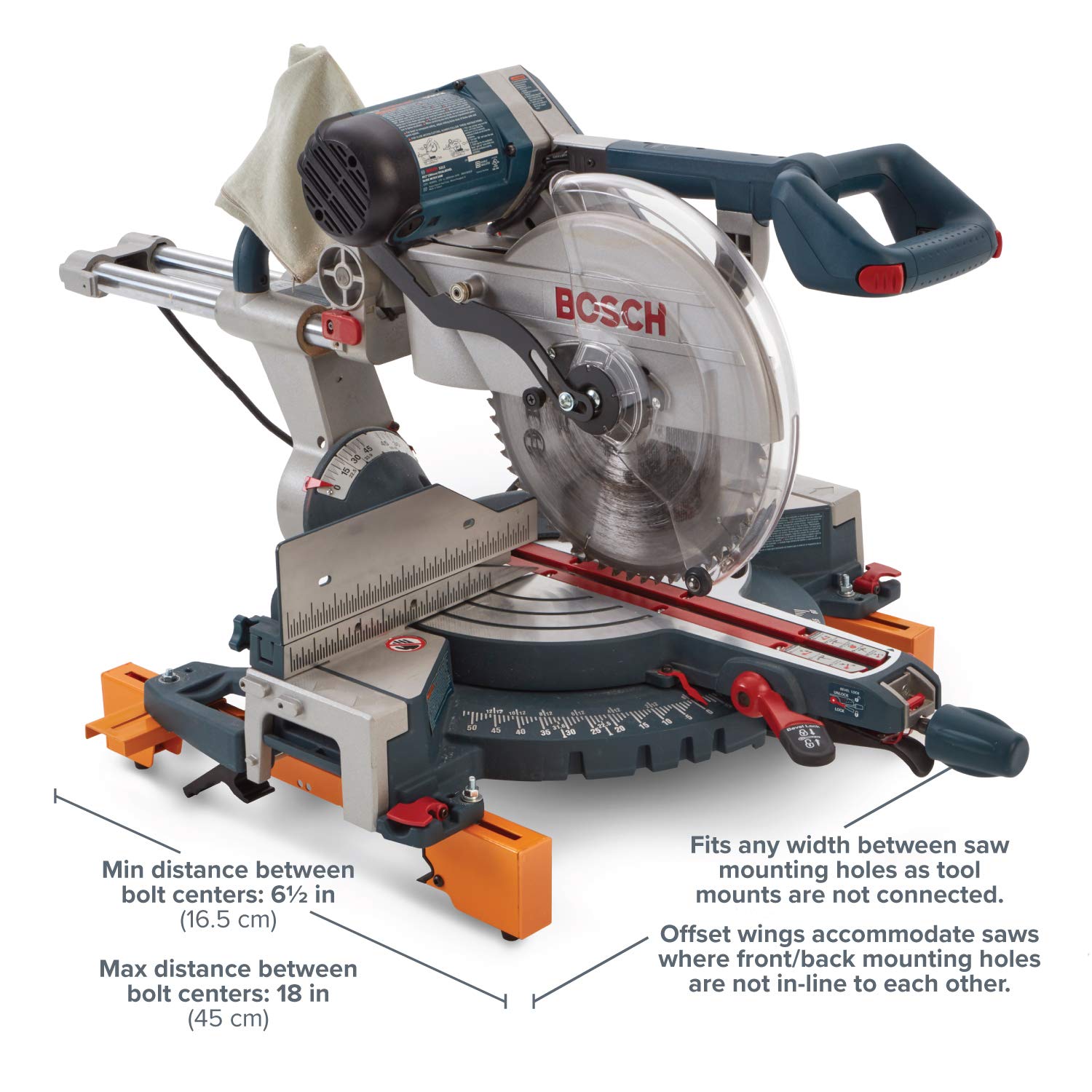BORA Portamate Heavy Duty Folding Miter Saw Stand with Wheel Kit and Adjustable Pedestal Roller, Heavy Duty Pro Workstand with Additional Outfeed Support for Carpenters, Contractors and DIY, PM-4000B