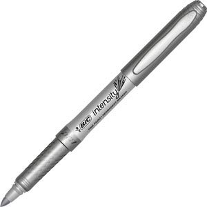 BIC Marker, Permanent Ink, 5-1/2"Wx1-2/5 Lx2-4/5 H, 12/DZ, MCSR (BICGMPM11SLV)
