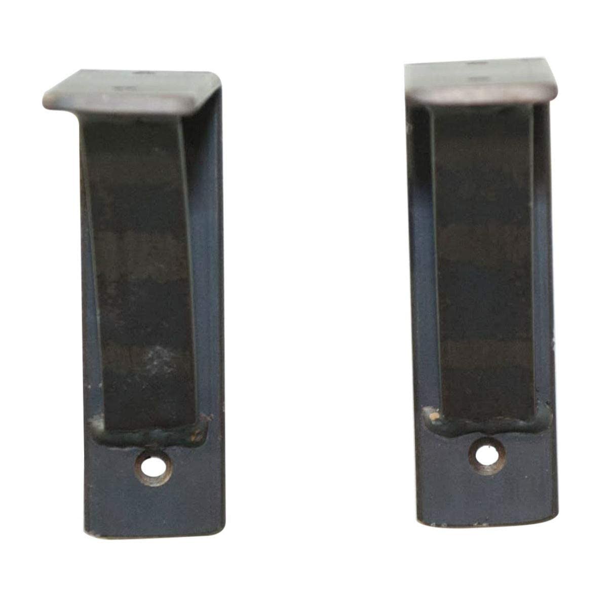 RRD Steel Mantel Brackets Heavy Duty (2 Pack) - Fireplace Mantel Brackets - Countertop Support Bracket - Hand Welded Steel Brackets - Mantel Bracket Rustic Farmhouse Decor (7"x12" Natural Steel Color)