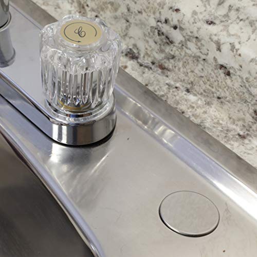 Danco 80246 Snap Hole Cover, for Use with All Standard Sinks, 1-1/4 in W X 0.12 in H, Stainless Steel, 1-1/4-Inch