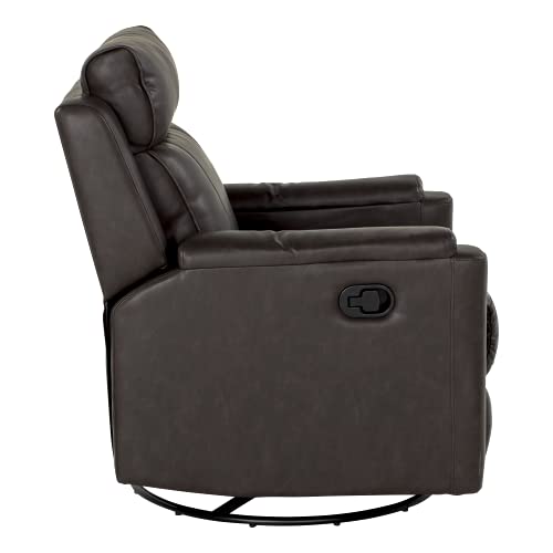 THOMAS PAYNE® RV Swivel Glide Recliner - Millbrae – Luxurious, Comfortable RV Recliner – Easy-to-Clean PolyHyde® Vinyl Fabric – High-Density Foam Interior for Extra Comfort – 2020129853