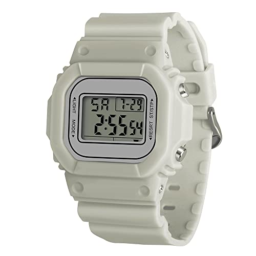 Digital Watch for Men Women Waterproof Outdoor Military Sports Timer Multifunctional Wristwatch Classic Design Easy to Set and Read Alarm Stopwatch Gift for Anniversary(1803 GY)