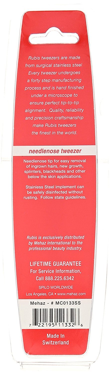 Rubis Switzerland Needle Nose Tweezer