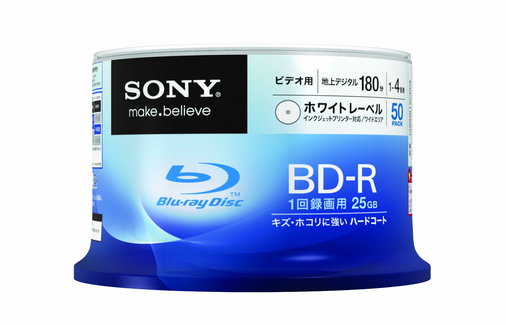 Sony Blu-ray Disc 50 Spindle - 25GB 4x Speed BD-R