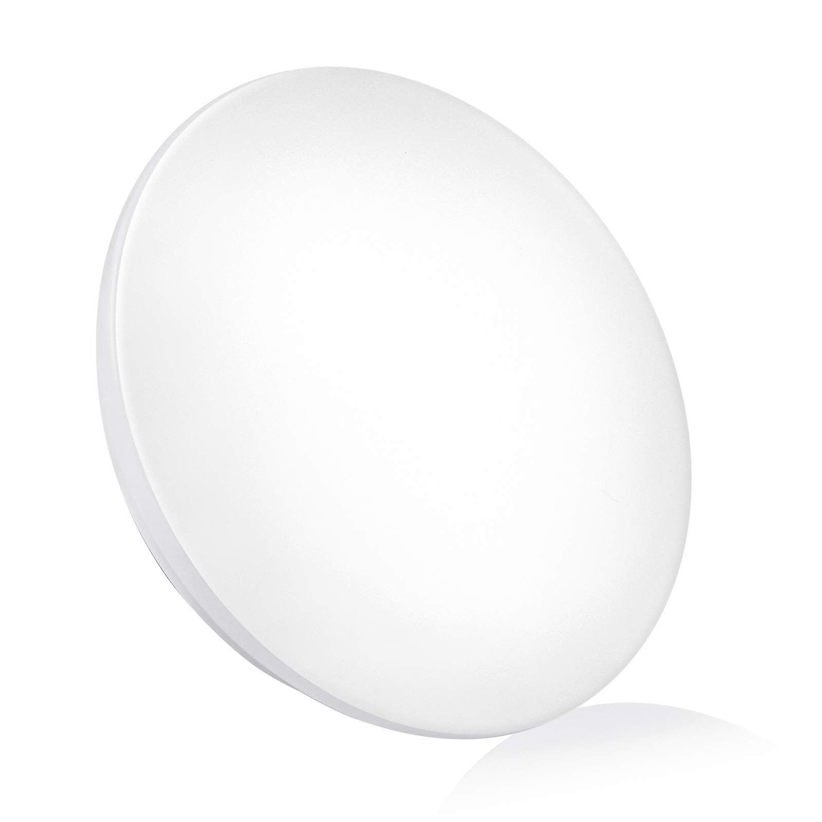 BRILLIRARE LED Ceiling Light Flush Mount, 1,350LM 15W Ceiling Lamp, 10" Round Lighting Fixture, 25,000H Lifetime, Cool White, 5,000K Daylight, IP44, CRI90+ for Bedroom, Kitchen, Bathroom, Hallway