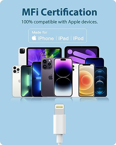 Earbuds Wired for iPhone with Lightning Connector [No Bluetooth Required] Headphones [MFi Certified] Built-in Mic & Volume Control, Earphones Compatible with iPhone 14/13/12/11/XS/X/8/All iOS System