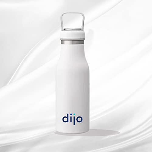 DIJO Insulated Water Bottle (White)