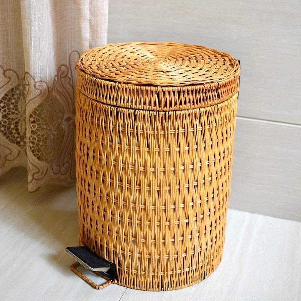 FENGRONG Garbage storage Trash Can Garbage Can Trash Can, With Lid Home Living Room Bedroom Kitchen Waste Bin Bathroom Wastebasket Universal trash can (Size : 3L/18.5 * 26CM)