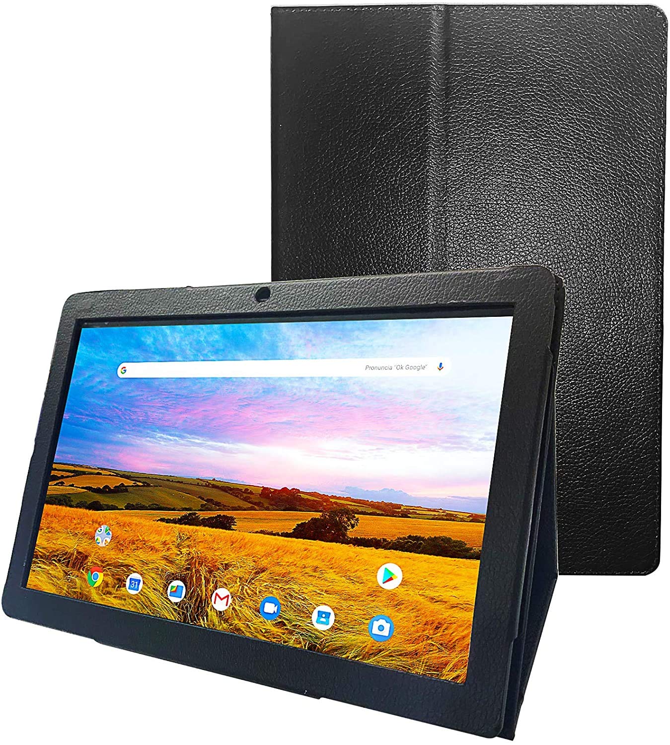 CWOWDEFU 10 Inch Tablet with Case Included, Android Tablet 3GB RAM 32GB Touchscreen Tablette Computer WiFi Tabletas 10.1 inch Tablet Kids (Black)