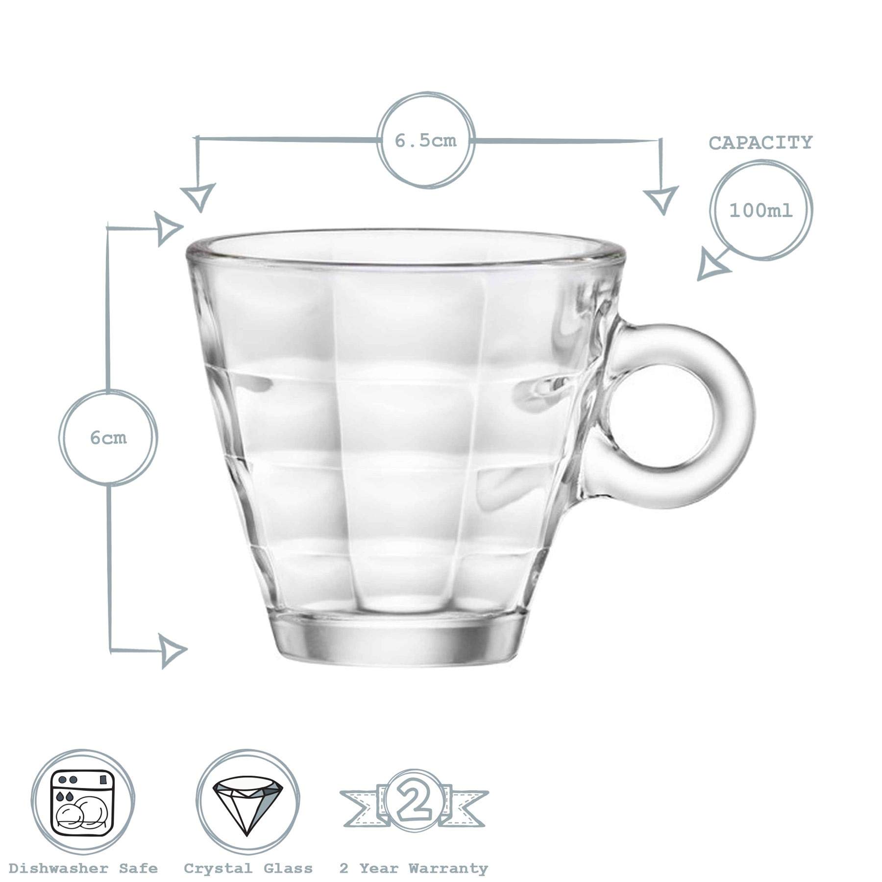 Bormioli Rocco Easy Bar Cappuccino Cups (Espresso Cube)