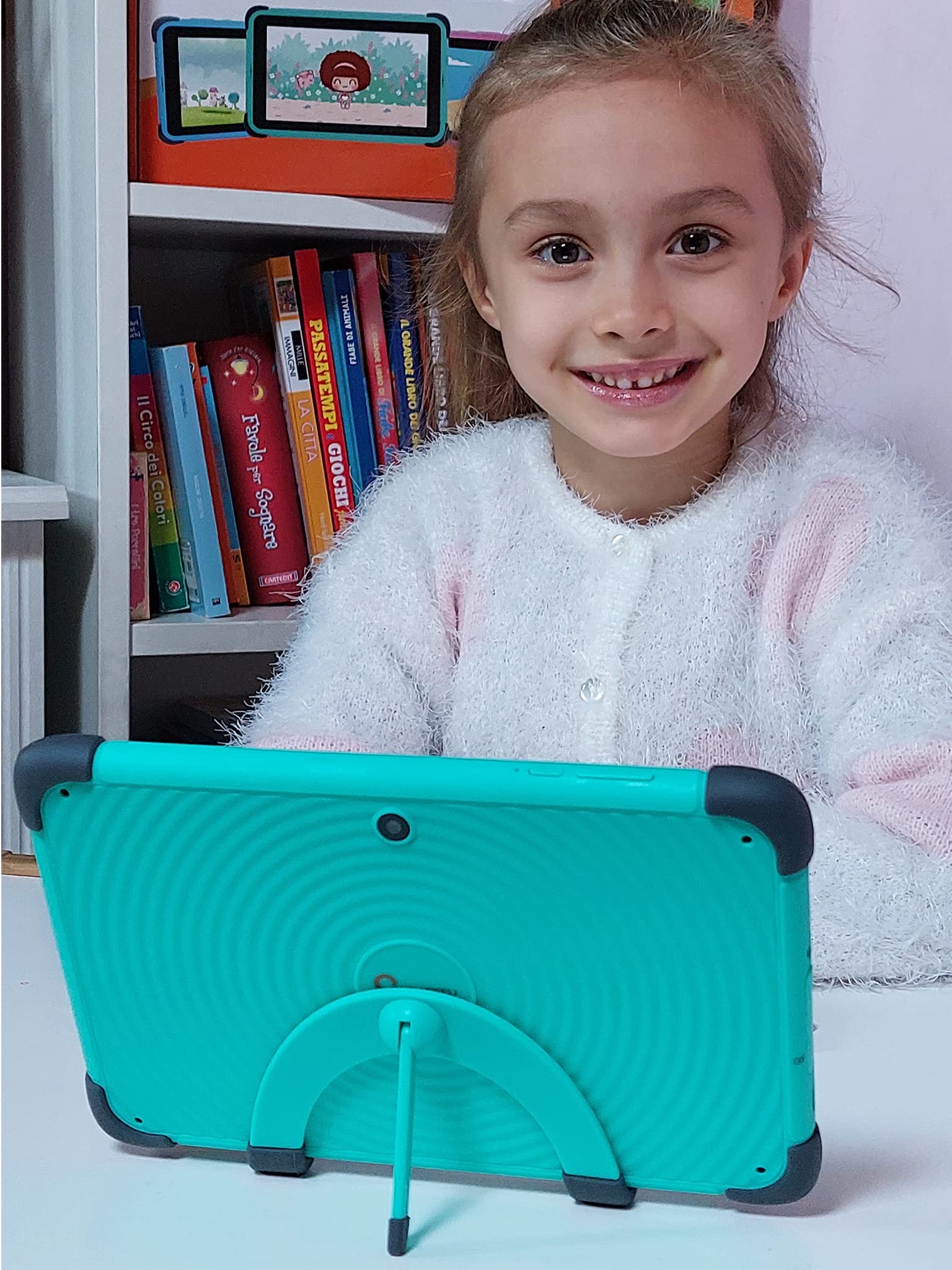 CWOWDEFU 8 HD Kids Pro Tablet Android 11 Tablet PC 2023 New Children's Tablet 32GB Kids Learning Tabletas Touchscreen Tablet for Kids (Green)