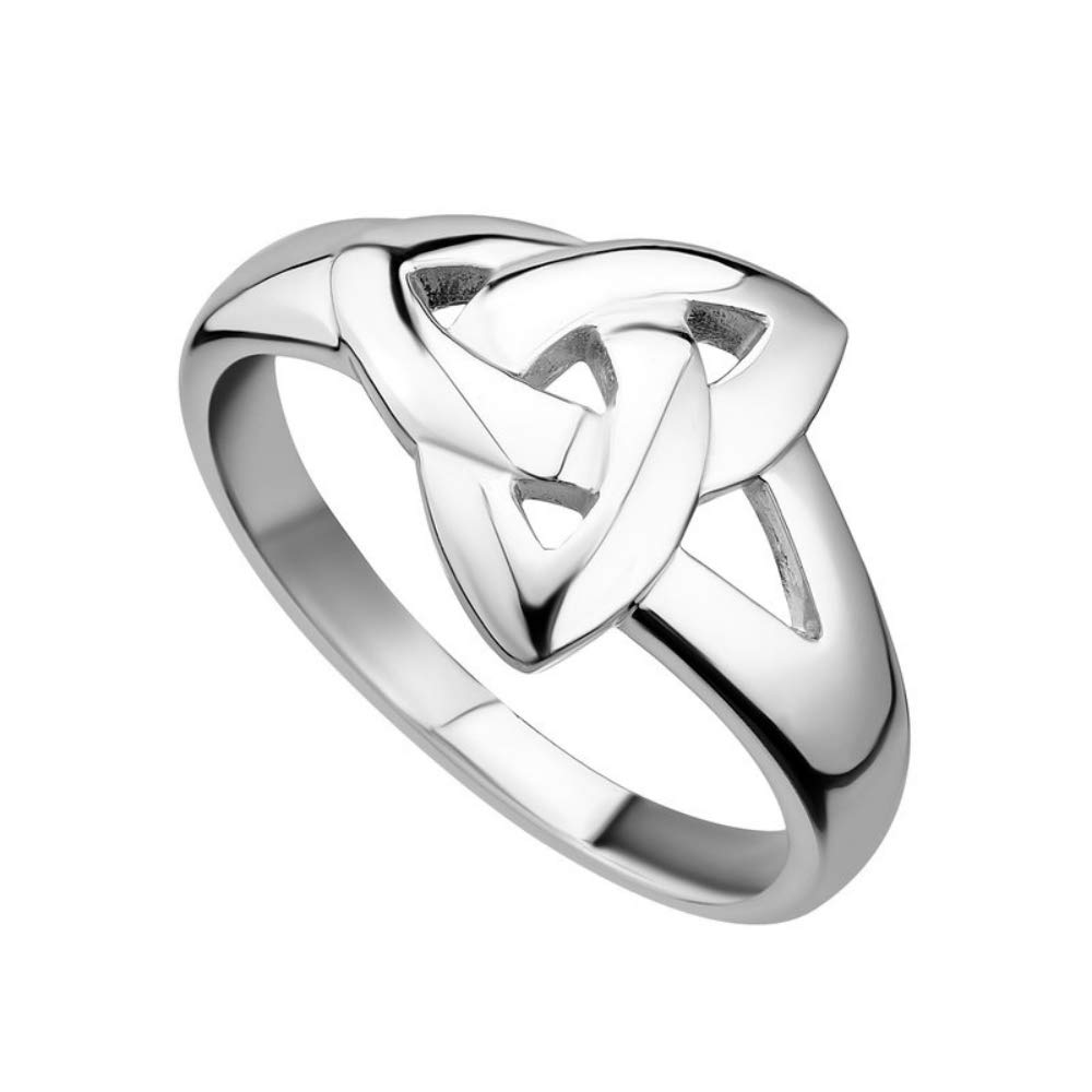 Biddy Murphy Failte Womens Trinity Knot Ring Sterling Silver Made in Ireland Size 5.5