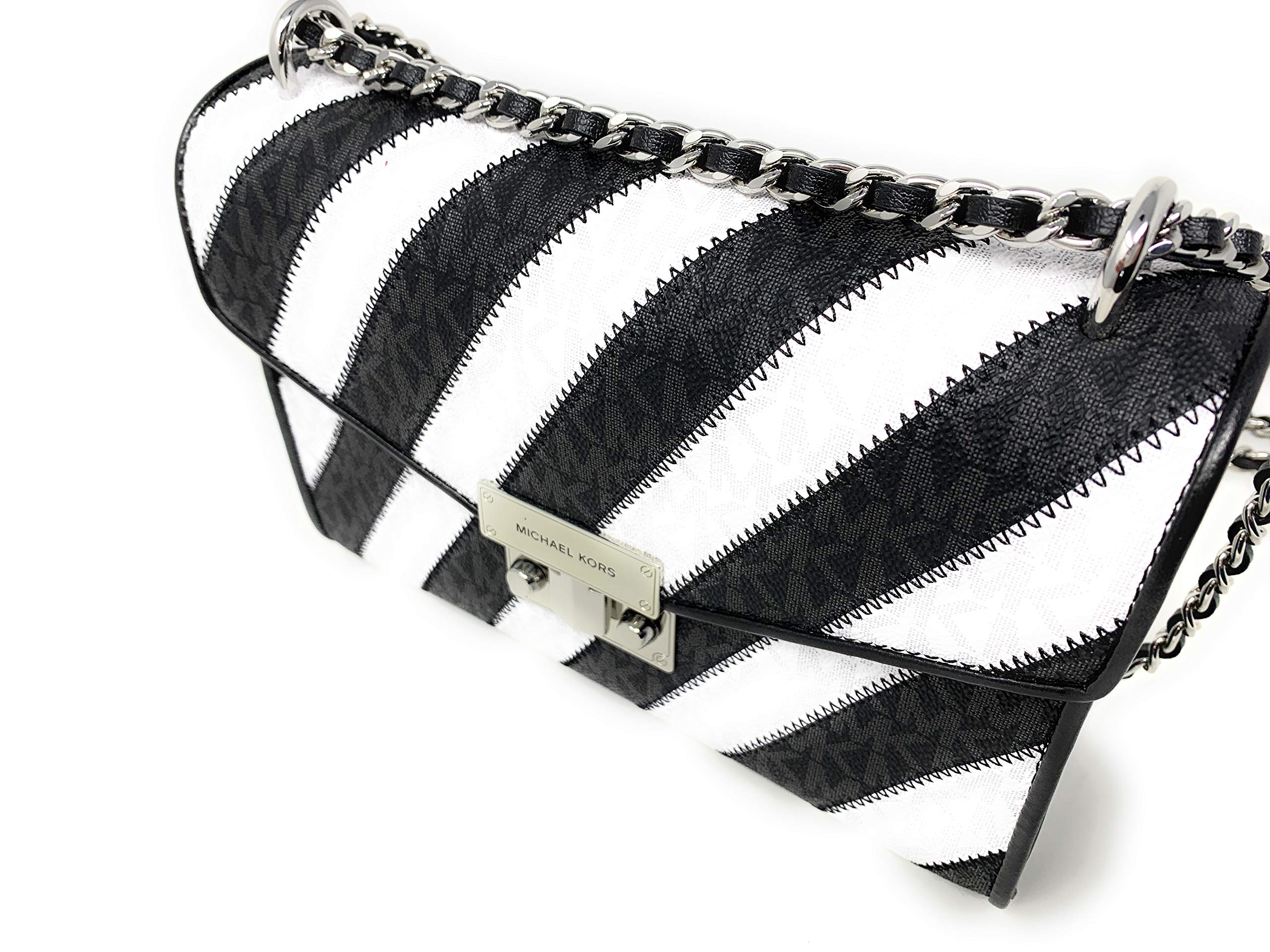 Michael Kors ROSE MEDIUM LEATHER SHOULDER CROSSBODY BAG (Black Multi)