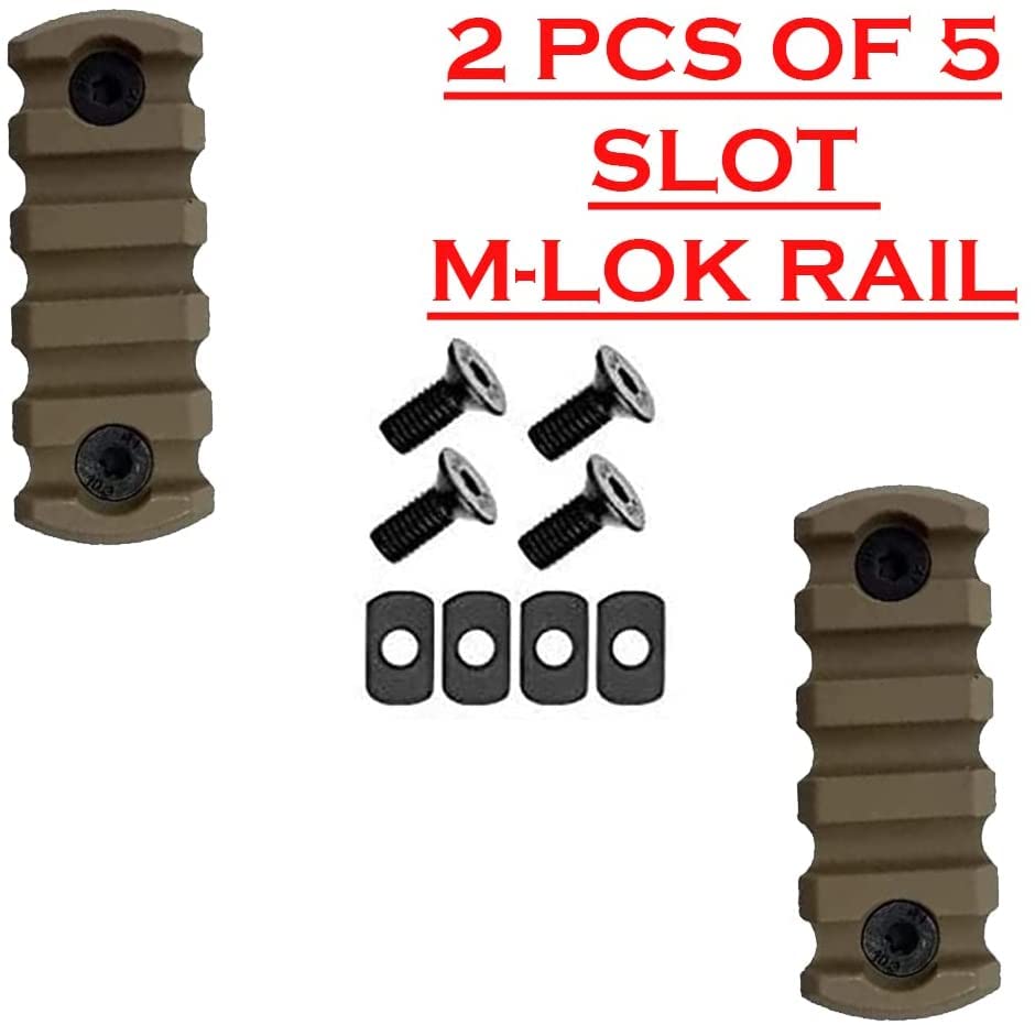 GOTICAL 7 Slots Section for Handguard Seven Slots Set of 2 Pieces Red (5 and 7 Slot - FDE)