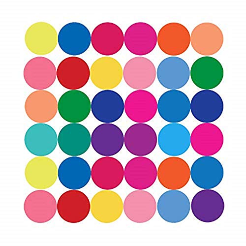PARLAIM Wall Stickers for Bedroom Living Room, Polka Dot Wall Decals for Kids Boys and Girls, Multicolor 2inch (60 Circles)