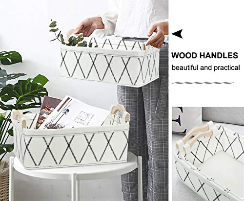Oubra Dog Toy Bin Small Storage Baskets for Shelf Storage Organizer for Bathroom Bedroom Living Room Toilet Closet Cute Baskets Home Decor