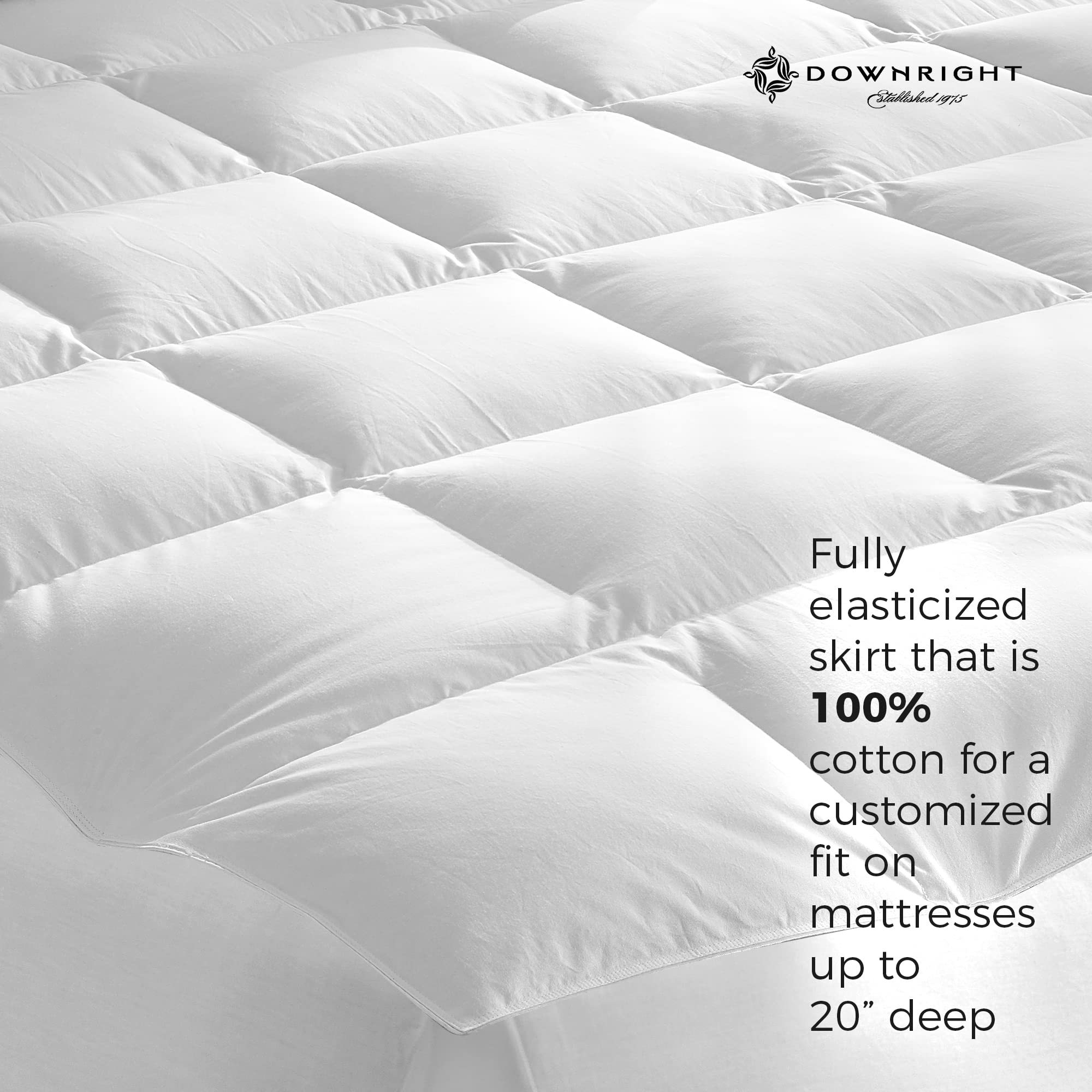 Downright 24 oz Mattress Pad, 72" x 84", Cal King 72x84
