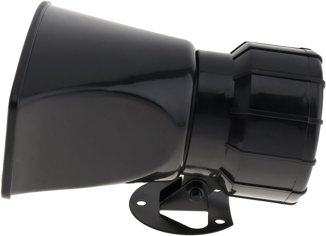DriSentri 7 Sounds Loud Car Warning Alarm Police Fire Siren Horn Speaker with Remote Controller 12V 100W, Siren for Car