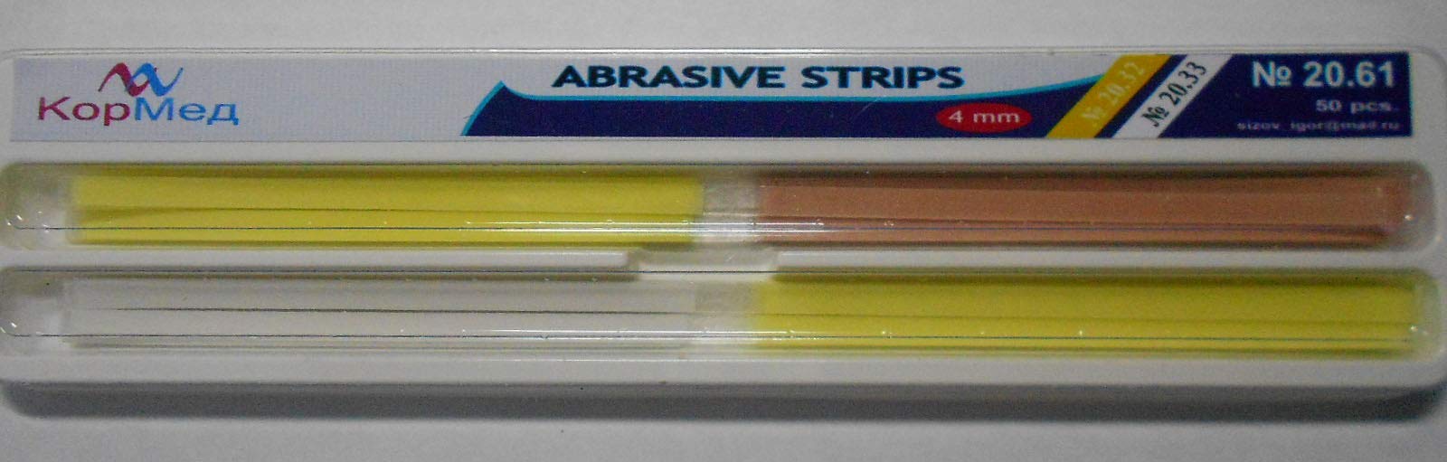 Zubastick 50 pcs Dental Abrasive Strips for Polishing (Contouring/Finishing/polishing)