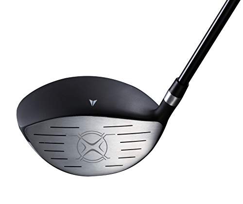 Aspire XD1 Men's Complete Golf Clubs Package Set Includes Titanium Driver, S.S. Fairway, S.S. Hybrid, S.S. 6-PW Irons, Putter, Bag, 3 H/C's Right Hand - Blue - Choose Size! (Regular Size, Right Hand)