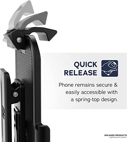 Encased Belt Case for Samsung Galaxy S23 Ultra with Holster Clip [Military Grade] 10Ft Shockproof Protection - Rebel Series (S23 Ultra 6.8-inch)