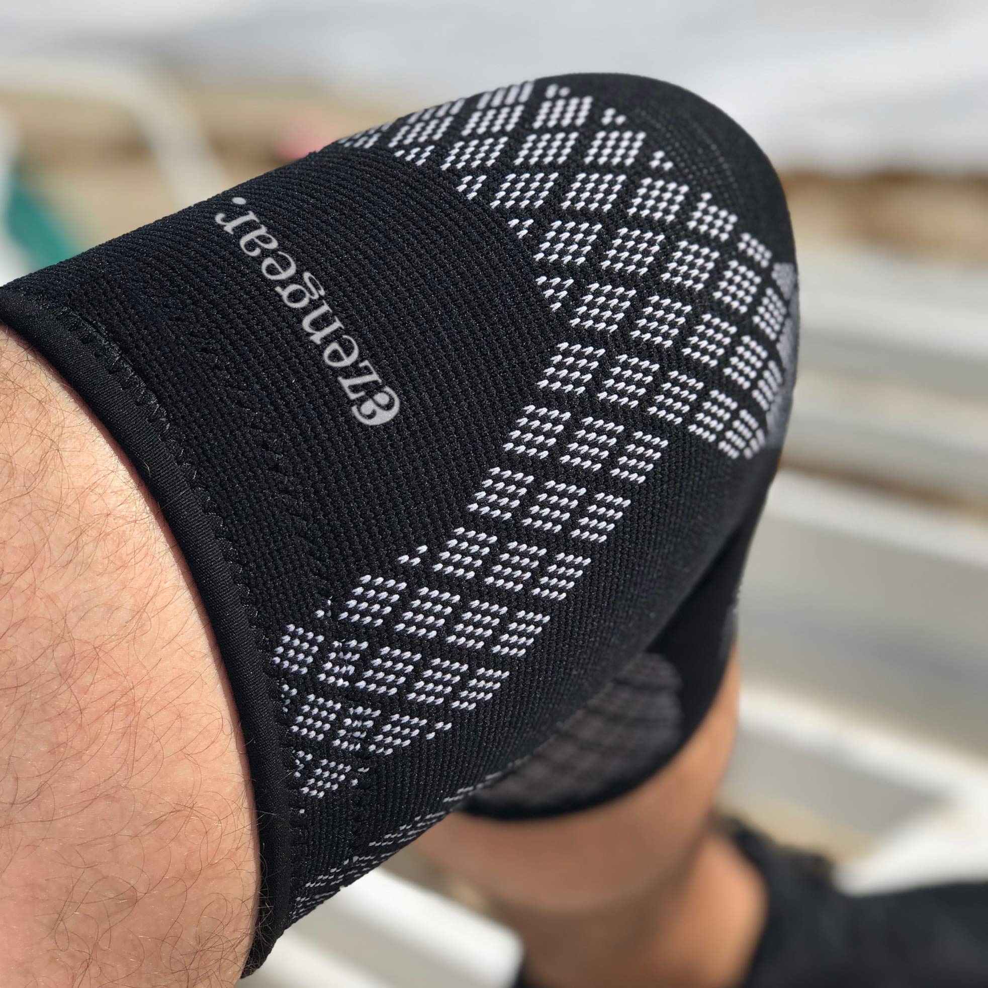 aZengear Arthritis Knee Sleeves (Pair) - Thin Brace for Running, Meniscus Tear, Knee Compression Support, ACL, MCL, Joints Pain, Ligament Injury, Squats (XL)