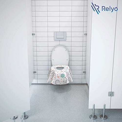 Toilet Seat Covers Disposable - 20 Pack - Waterproof, Ideal for Kids and Adults β Extra Large, Individually Wrapped for Travel, Toddlers Potty Training in Public Restrooms (Dinosaurs, 20)