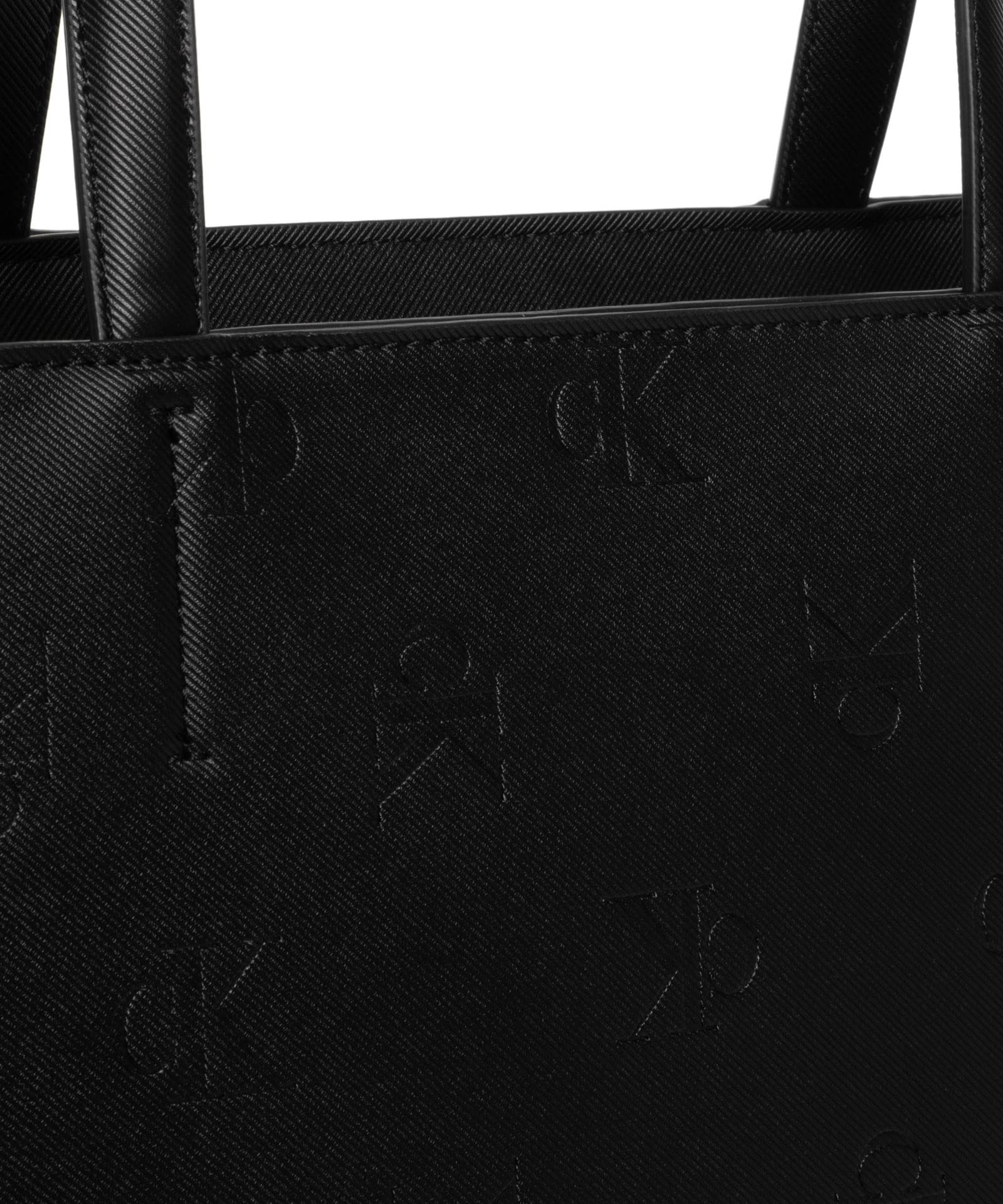Calvin Klein Jeans women tote bag black mono allover