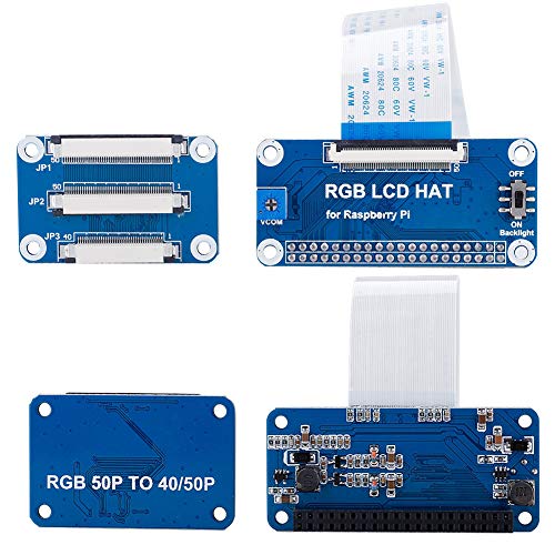 Bewinner Colorful LCD Driver Board Kit for Raspberry Pi - 50Pin to 40Pin Adapter Board - Support 5 inch (40PIN LCD), 7 inch(50PIN LCD), 10.1 inch(50PIN LCD)