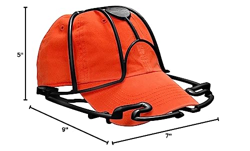 Perfect Curve Cap Washer (Black) – Hat Cleaner For Baseball Caps | Baseball Cap Washer For Washing Machine | Baseball Cap Washer For Dish Washer | Baseball Hat Washer | Flat Brim or Curved Brim