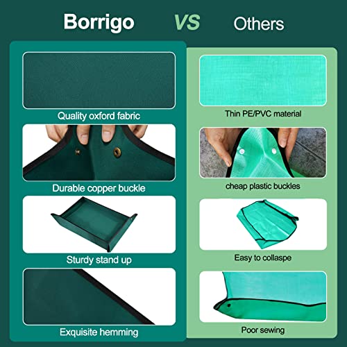 Borrigo Plant Repotting Mat & Mesh Pads for Pots | Oxford Waterproof Potting Mat | Foldable & Reusable Plant Mat | Large 29.5βx29.5β, for Indoor Gardening, Potting Tarp