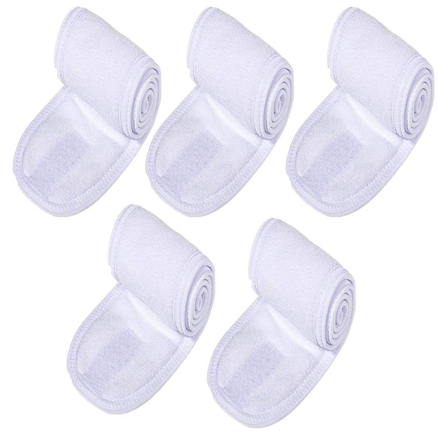 BallHull 8 Pcs Women Headbands Makeup Headbands Adjustable Spa Facial Headbands Wrap Terry Cloth Headbands Stretch Towel for Bath, Makeup and Sport.
