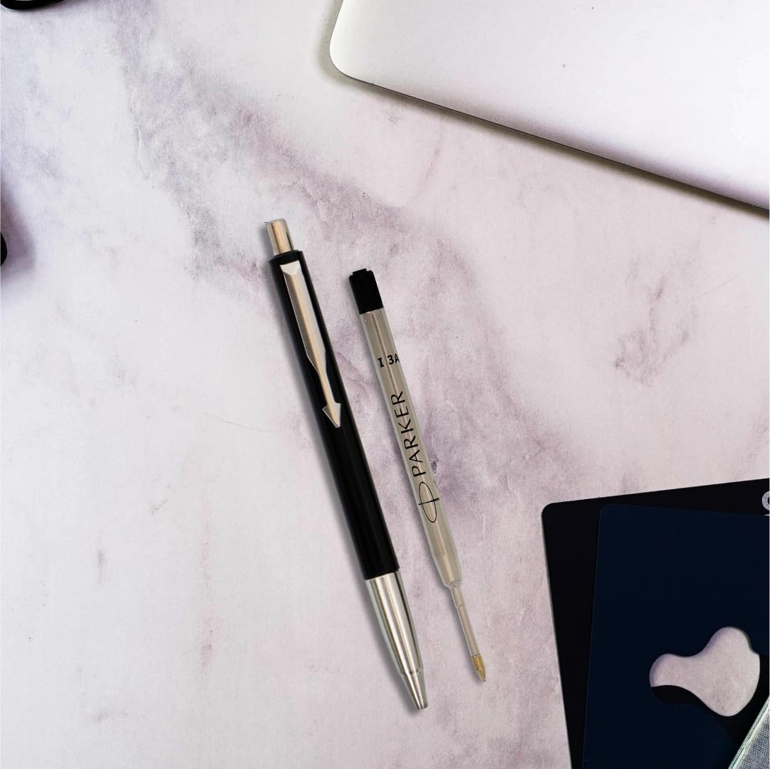 Parker Ball Point Pen Refills, Medium Point, Black Ink