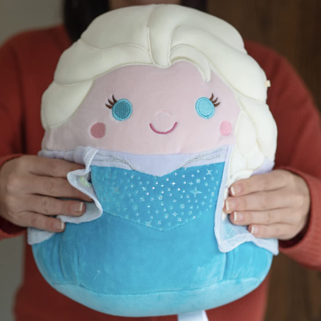 Squishmallow 10" Disney Frozen Elsa Plush - Officially Licensed Kellytoy - Cute and Soft Stuffed Animal Toy - Gift for Kids