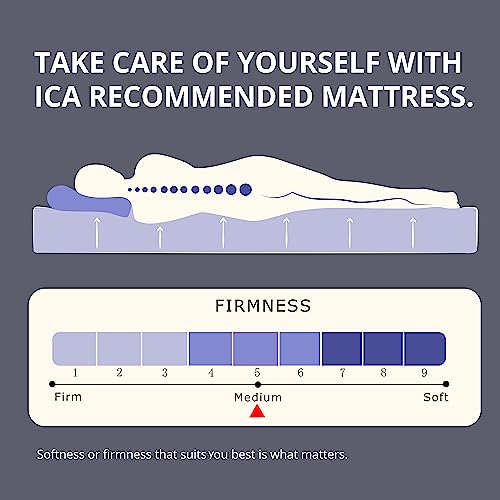 EGOHOME 12 Inch Queen Mattress, Copper Gel Cooling Memory Foam Mattress for Back Pain Relief,Therapeutic Double Matress Bed in a Box, CertiPUR-US Certified, 60”x80”x12”, Black