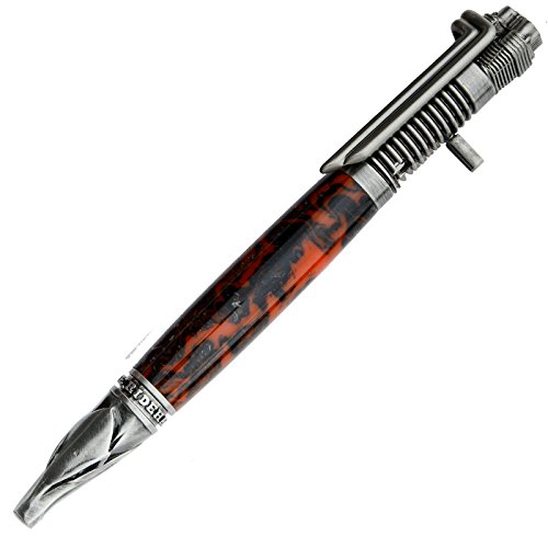 Penn State Industries PKMOTAP Motorcycle Kickstart Action Ballpoint Pen Kit Woodturning Project (1, Antique Pewter)