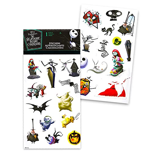 Disney Nightmare Before Christmas Backpack for Kids - Bundle with 16โ Nightmare Before Christmas Backpack, Water Bottle, Stickers, More | Nightmare Before Christmas School Bag