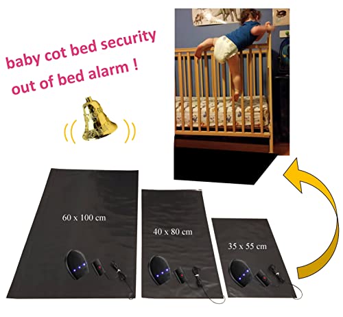 Pandya France Crib Safety Kids Mat Fall Detector Alarm Device Crib Falls (35cm x 55cm)
