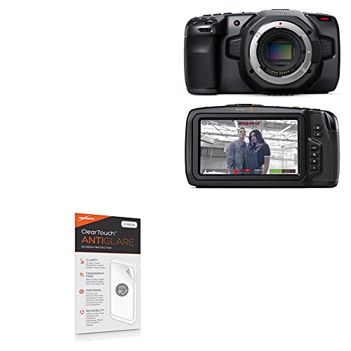 BoxWave Screen Protector Compatible with Blackmagic Pocket Cinema Camera 6K - ClearTouch Anti-Glare (2-Pack), Anti-Fingerprint Matte Film Skin