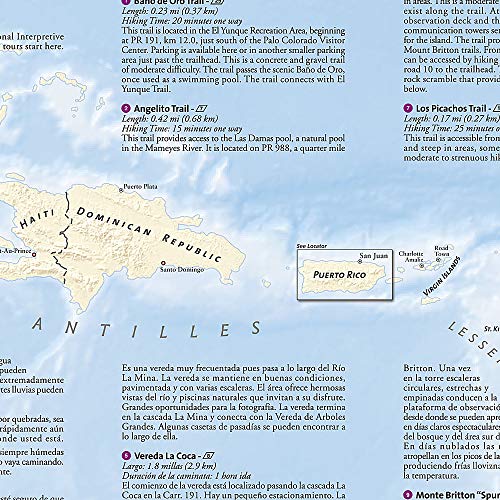 El Yunque National Forest Map (National Geographic Trails Illustrated Map, 790)